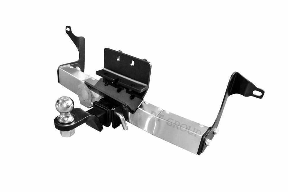 Фаркоп PT GROUP /съемный квадрат/ с нержавеющей накладкой Toyota LC 300 2021-(паспорт и сертификат в комплекте)(без электрики) арт. TLT-21-991124.00