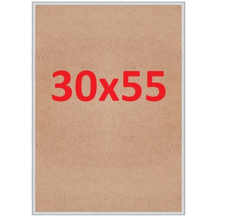 Рамка Nielsen алюминий 30х55 серебро №2