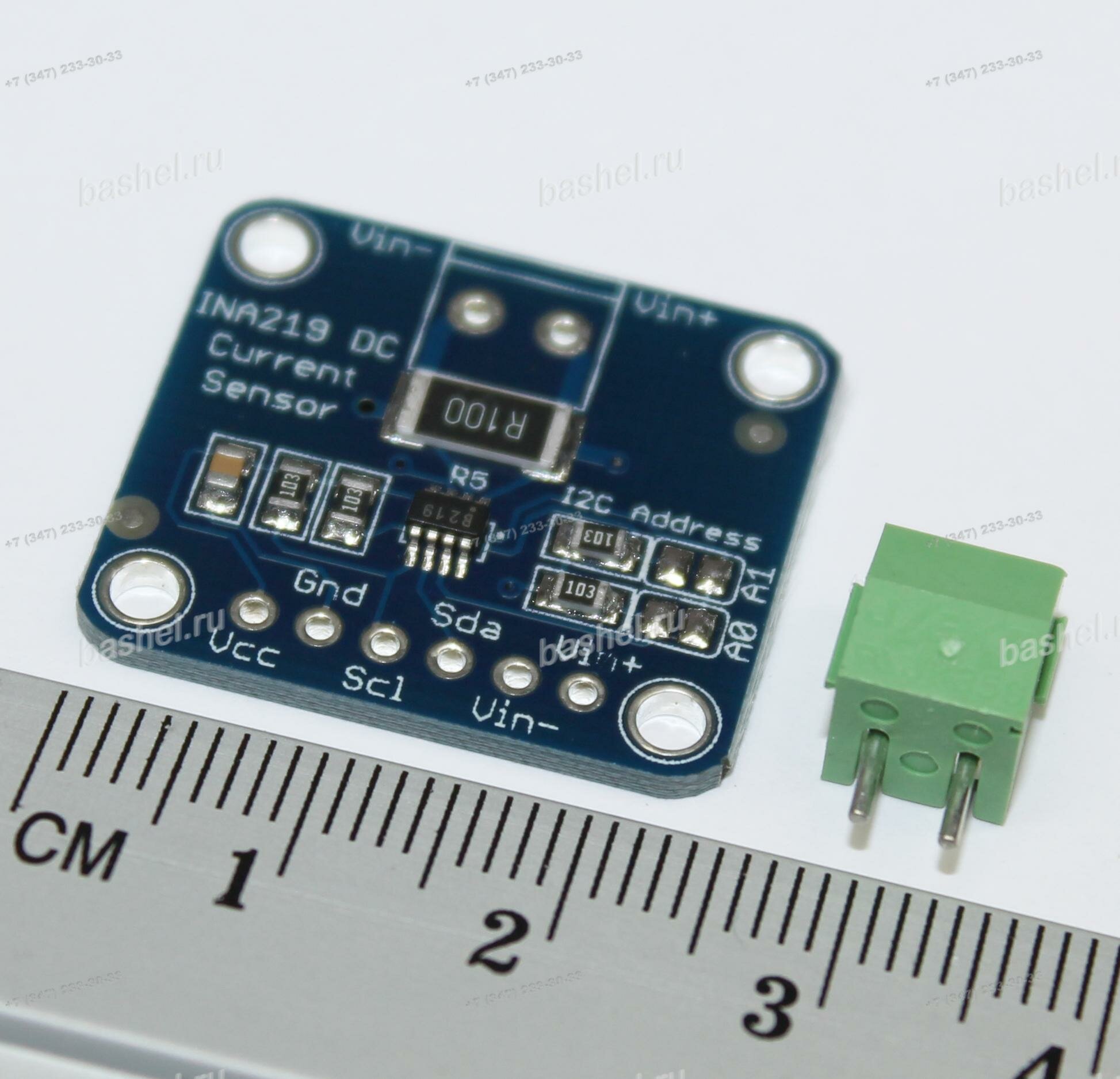 Датчик тока и напряжения INA219, 0-26V, макс. ток: 3,2А. Точн:0,5%