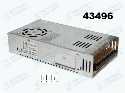 Блок питания 48V 12.5A 600W S-600-48 (с кулером)