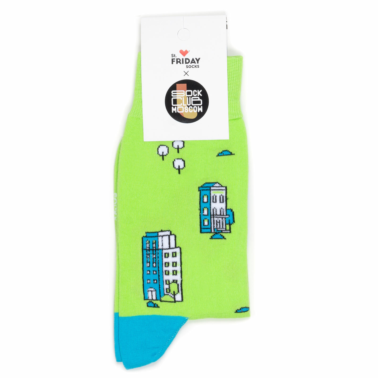Носки x Sock Club Moscow носки с рисунками Город будущего - Новостройки