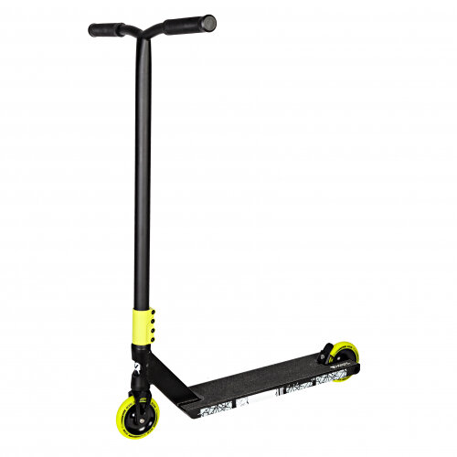 Самокат Novatrack Crow 10, 110 мм, SCS, алюминий, черный с зеленым