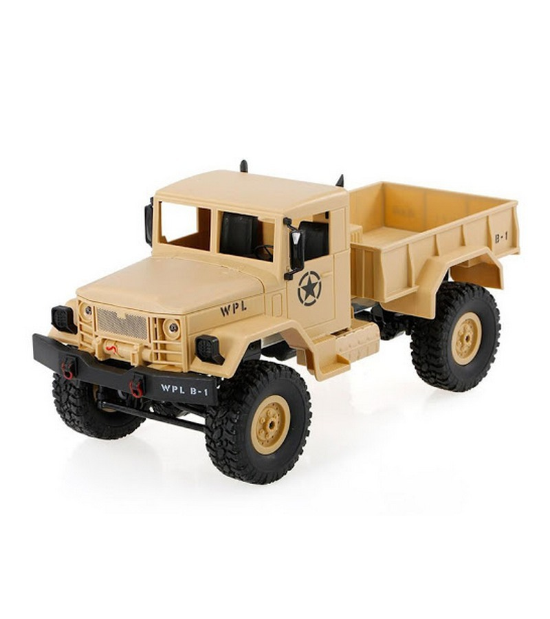 Радиоуправляемая машина WPL B-14R военный грузовик (песочный) 1/16 2.4G RTR