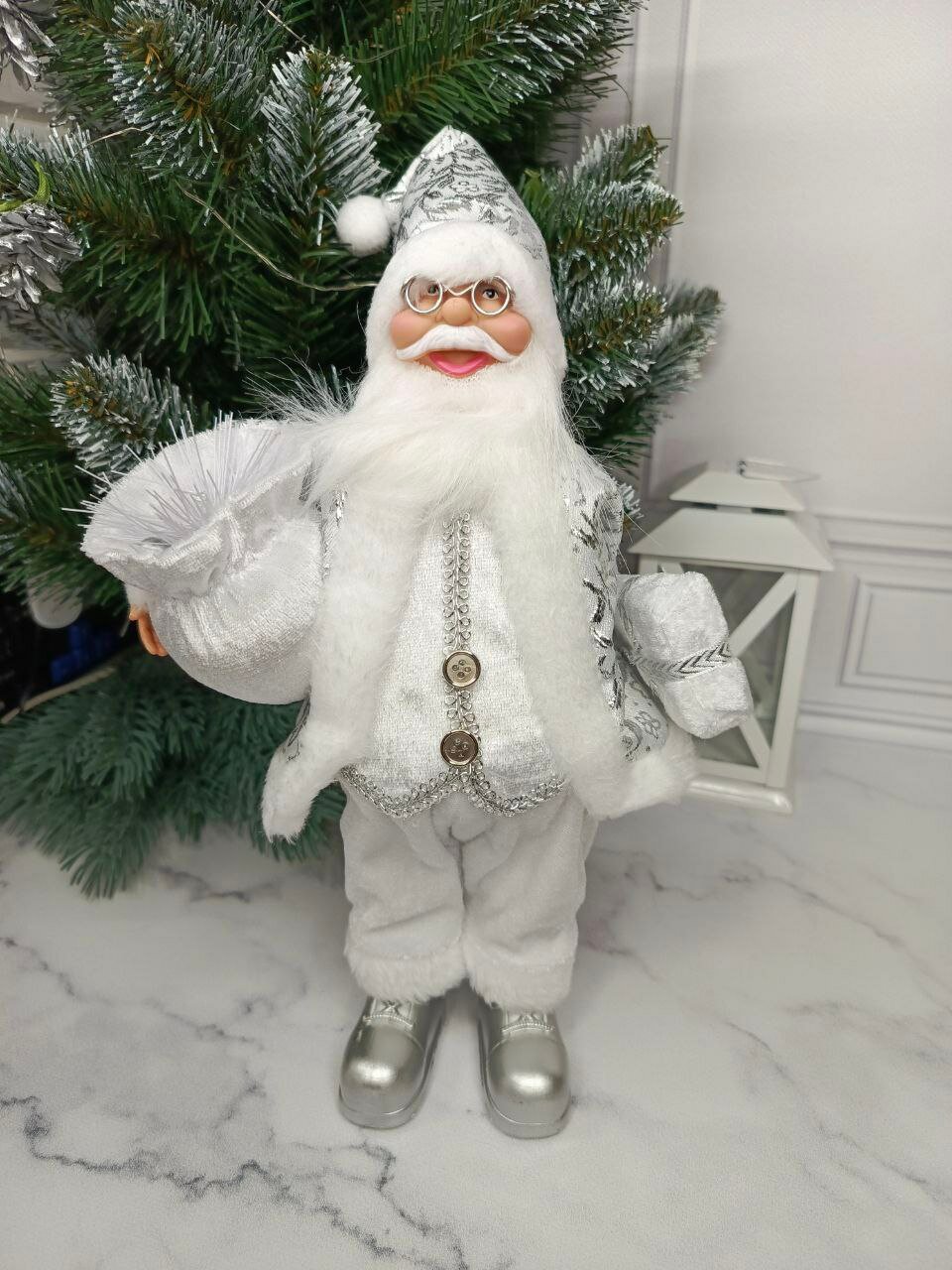 Текстильная фигура Alliance-AV "Дед Мороз", 32см, интерьерная