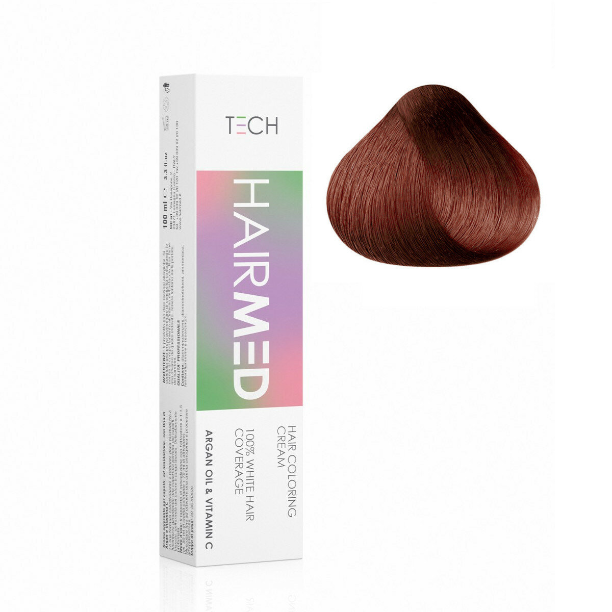 Перманентная крем-краска для волос Hairmed 6/46 Темно-русый Медно-красный 100 мл