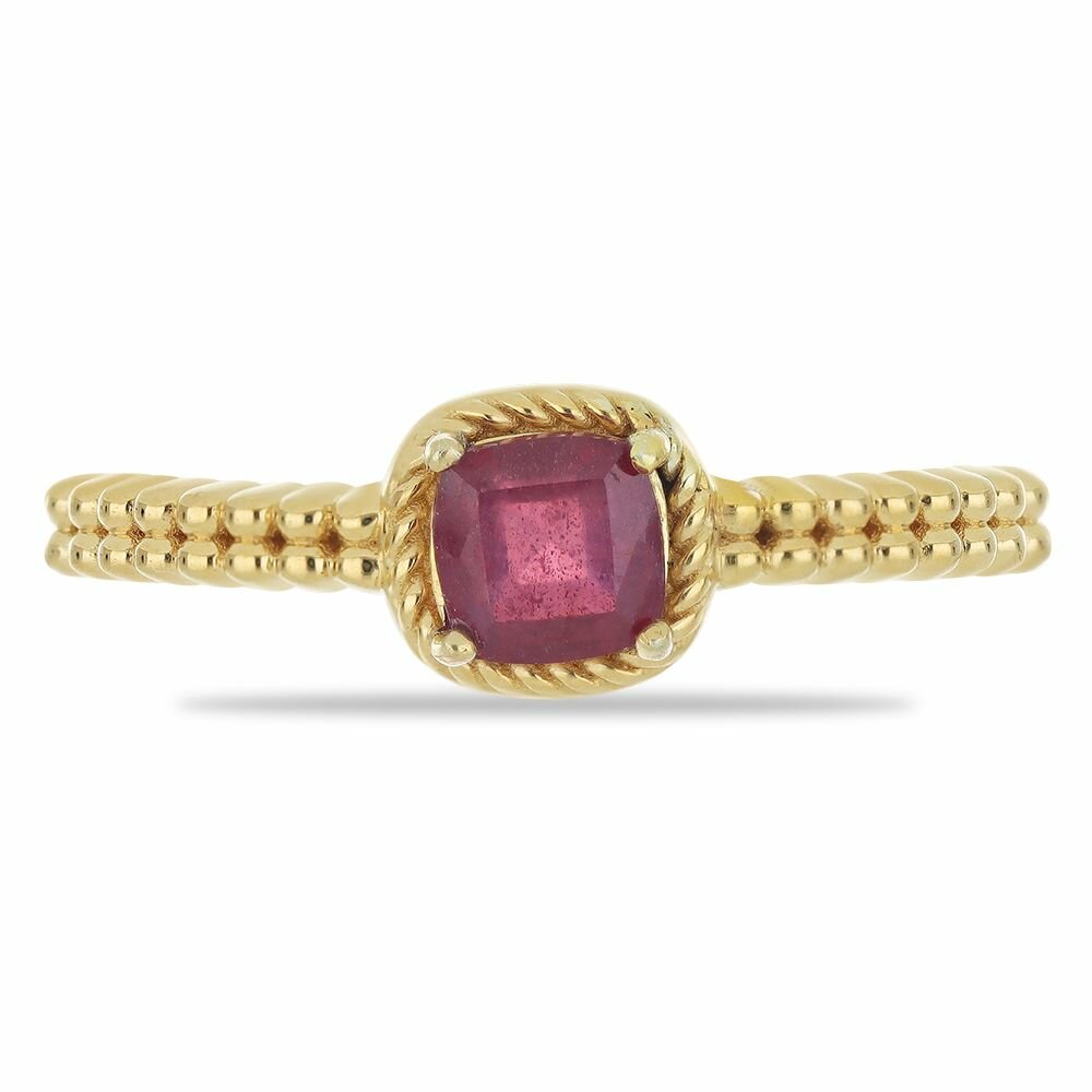 Кольцо, серебро, 925 проба, рубин