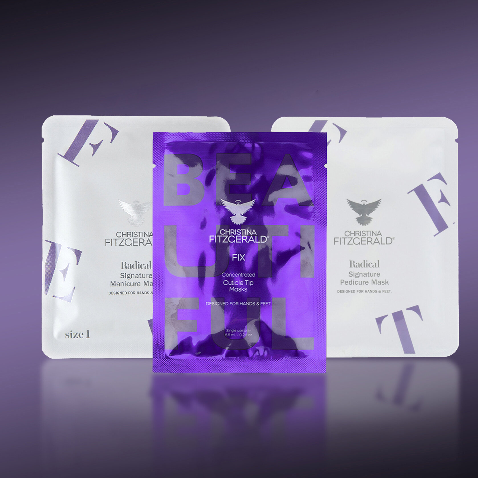 Набор Christina Fitzgerald Radical Signature - Маски для интенсивного ухода за кожей рук, ног и кутикулы