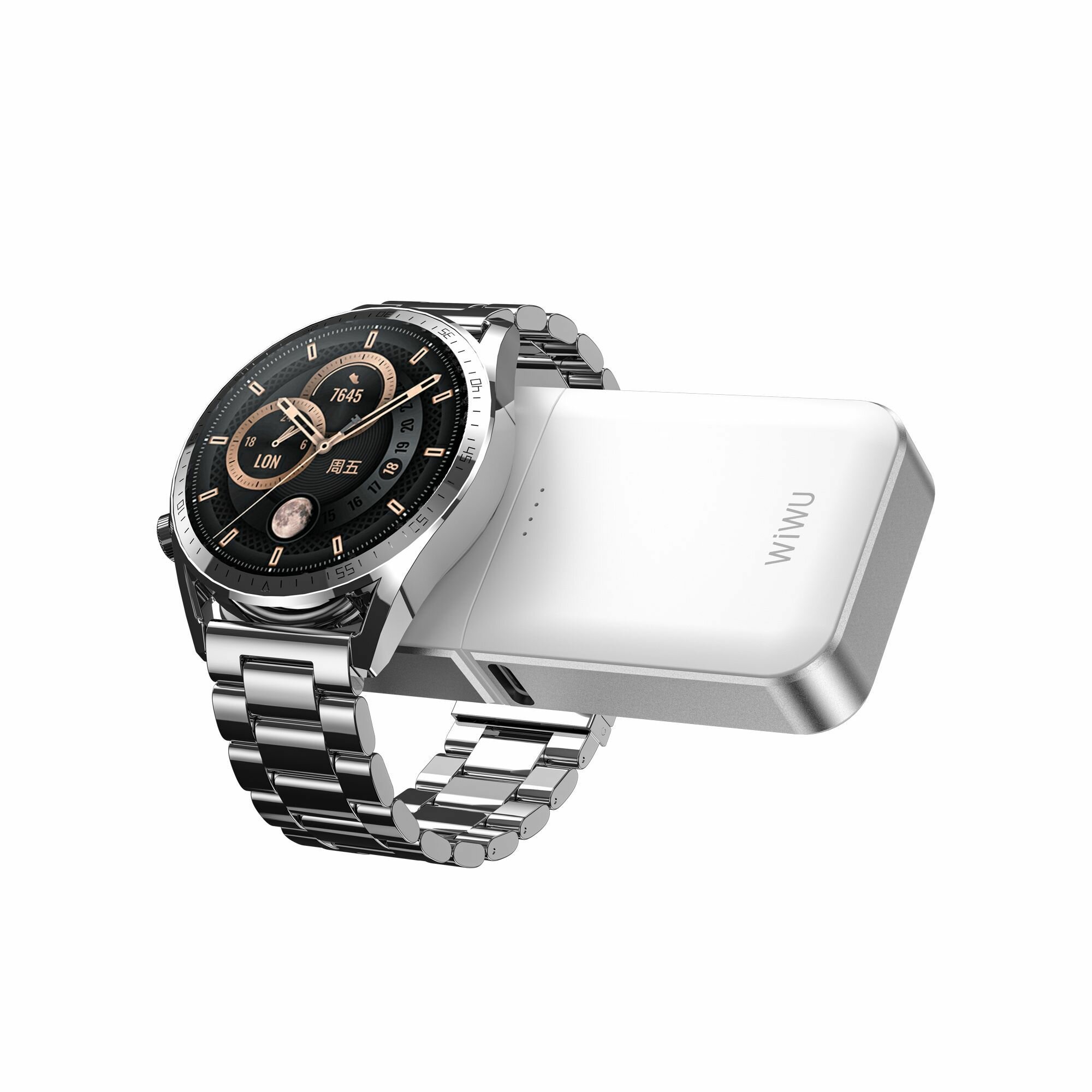 Беспроводная зарядка для смарт-часов WiWU 3 In 1 Wireless charger for Smart Watch Portable Power bank, Wi-M21