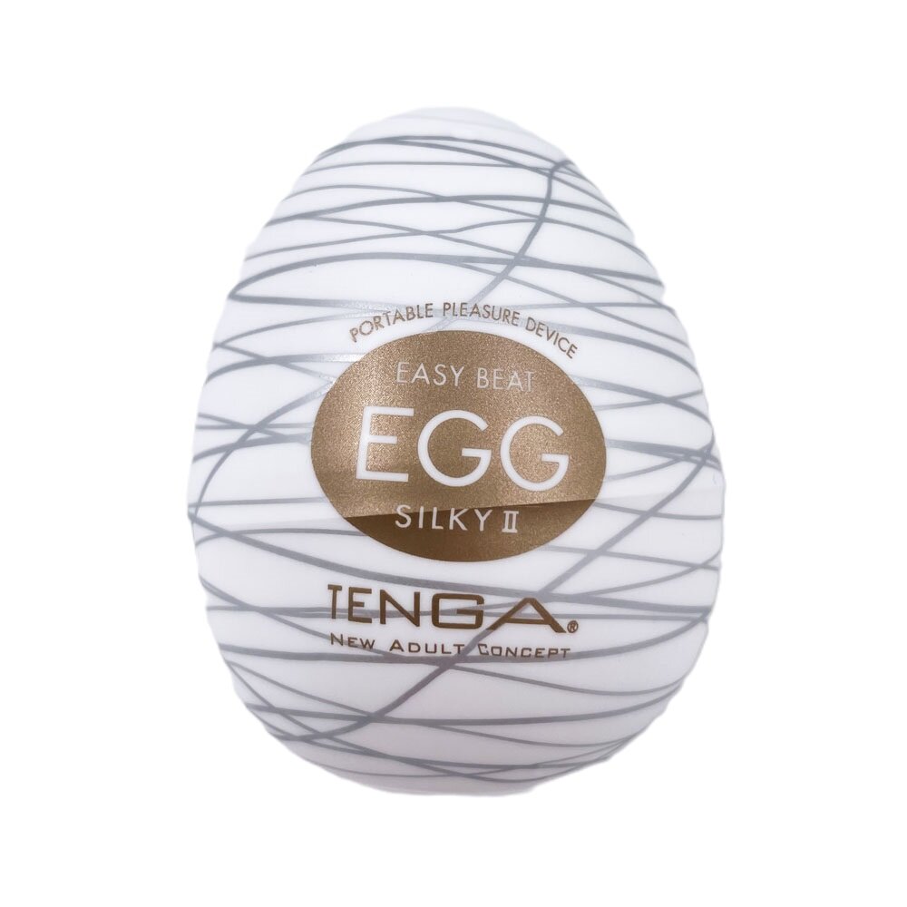 Мастурбатор-яйцо «Tenga Egg III Silky 2» с рельефом в виде множества нитей