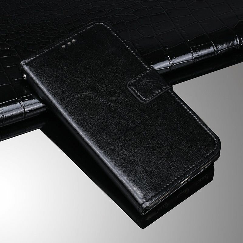 Флип-чехол MyPads из натуральной кожи с держателем карт для Blackview Oscal Tank 1 (Блэквью Оскал Танк 1)