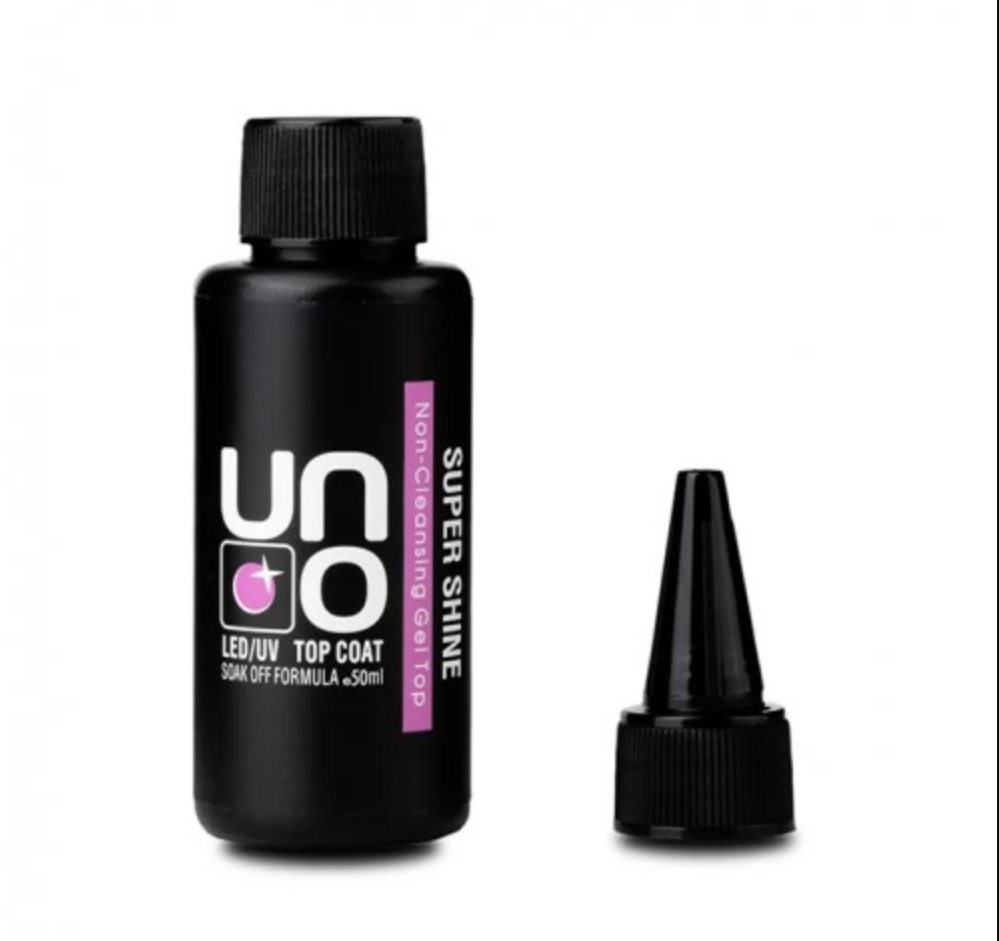 Топ UNO SUPER SHINE, без липкого слоя, для гель-лака, 30мл