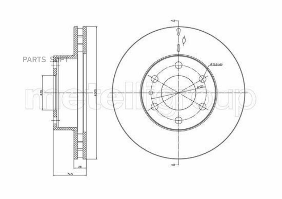 METELLI 23-0913C Диск тормозной ()