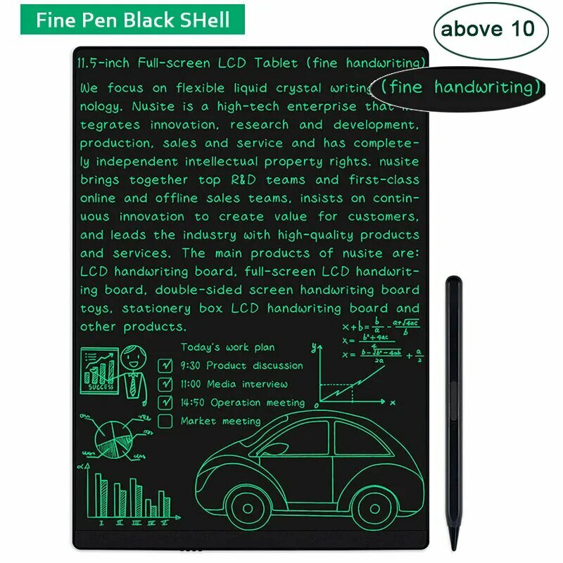 Планшет для рисования LCD 11.5" Fine Pen Black, темно-зеленый