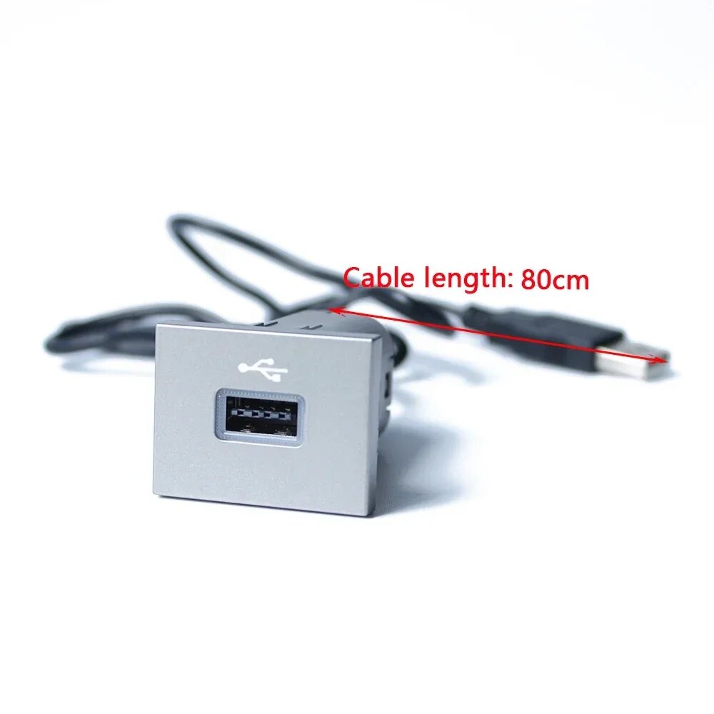 Автомобильный черный/серебристый USB-входной адаптер, аудио радио, u-диск, разъем для вспышки, интерфейсный кабель для Ford Focus 2 Mk2 2009-2011, аксессуары Silver