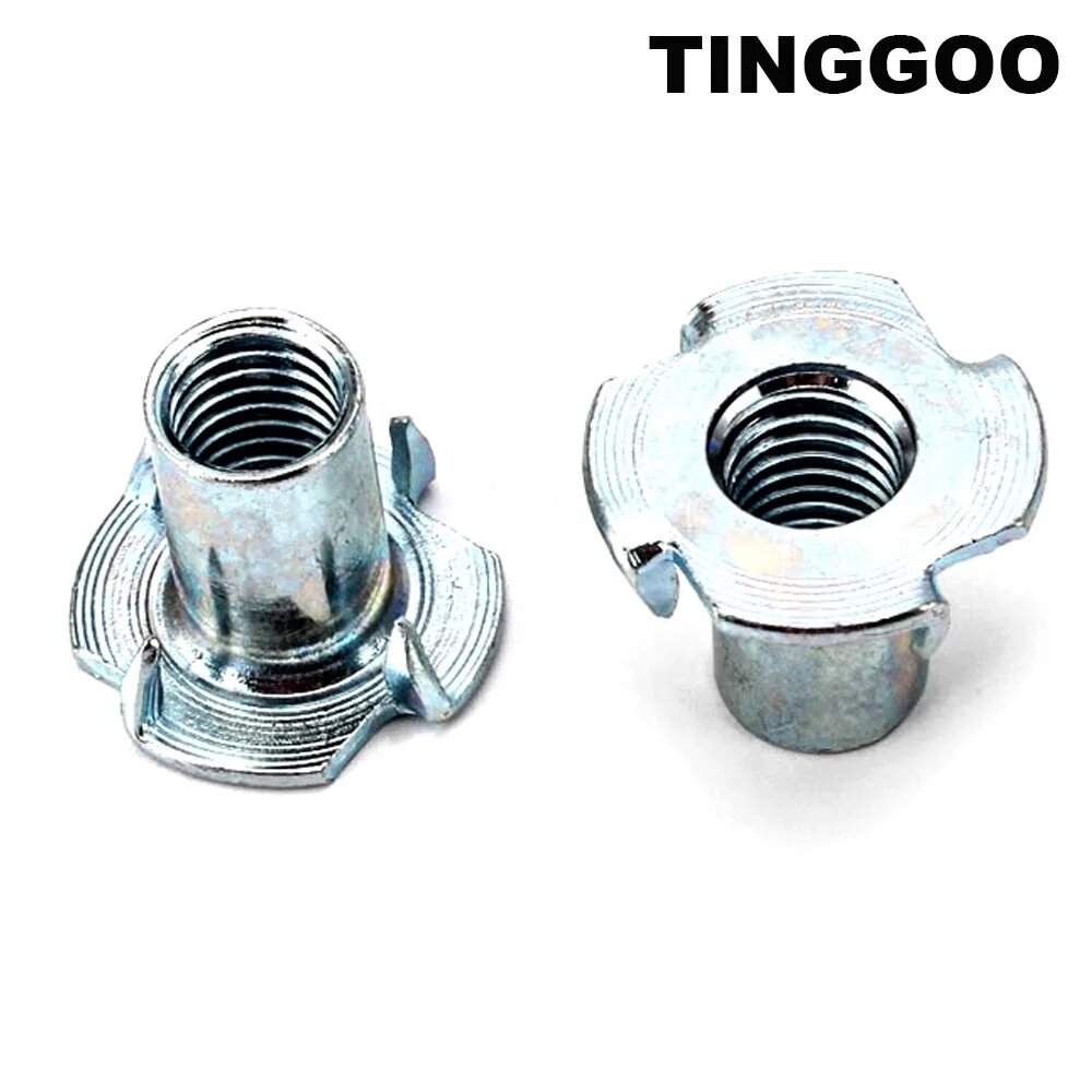 TINGGOO Стальные гайки для динамика M4 M5 M6 M8 M10 M12 10pcs M6x16mm