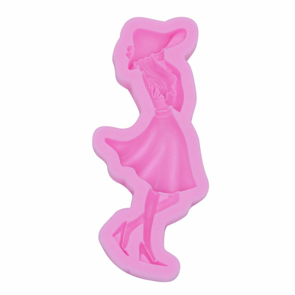 3D силиконовая форма для девочек, торт, шоколад, мыло, мусс, десертная форма, помадка