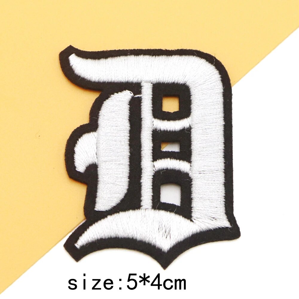 Вышитая нашивка Detroit Tigers, 5х4 см, цвет D