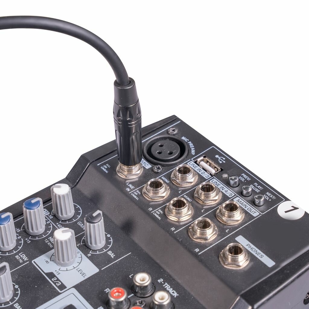 1/4-дюймовый штекерный кабель TRS-XLR Сбалансированный соединительный провод Линия микрофонного шнура