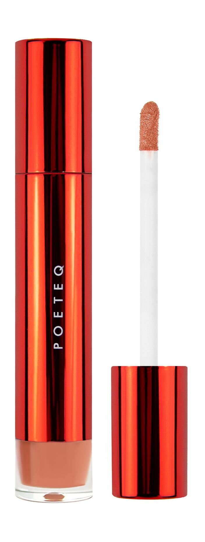 POETEQ Лаковый блеск для губ Lip Gloss Reflection, 5 мл, 64 нюд коралловый