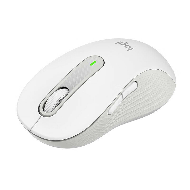 Logitech (Логитех) M650 M, беспроводная мышь, эргономичная офисная мышь с функцией отключения звука Bluetooth, белое