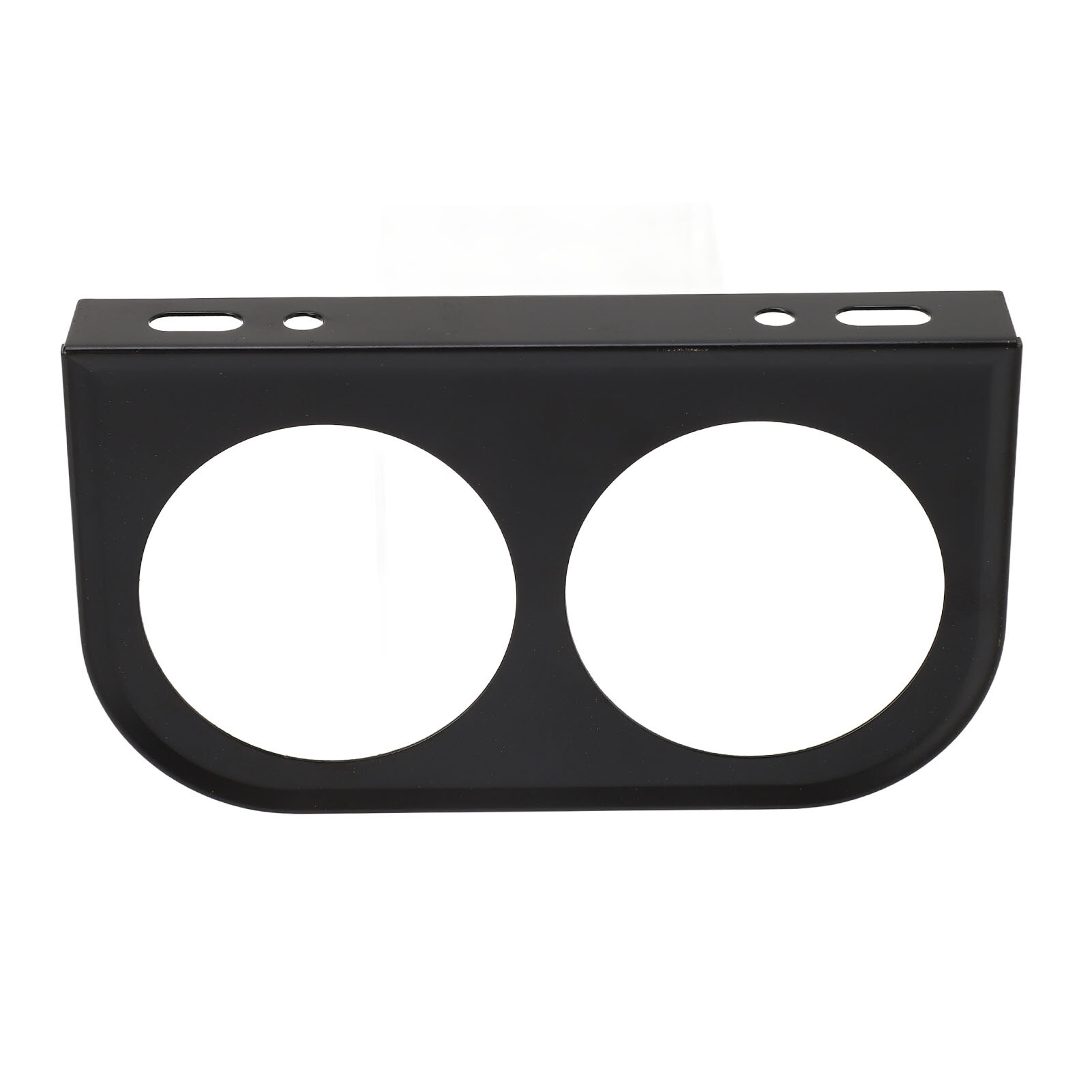 Панель Датчика с 2 Отверстиями 2-1/16 Дюймов 52 ММ Универсальный Металлический Автомобильный Измерительный Прибор Черного Цвета