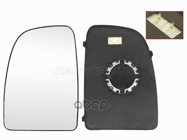 Полотно зеркала Peugeot Boxer 06- / Citroen Jumper 06- (Слева/ Обогрев/ верхняя часть) Sat арт. ST-FT76-940G-2