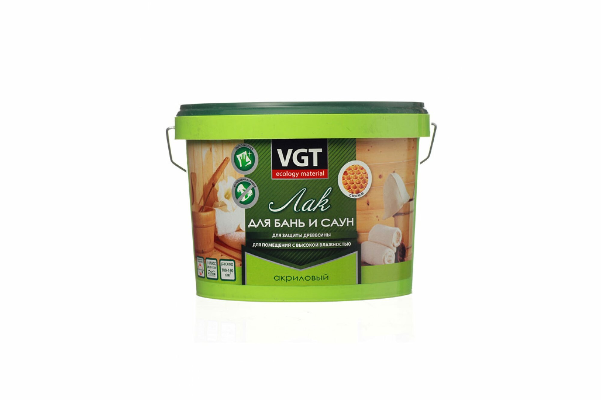 Лак акрил для бань и саун, 0,9кг ВГТ // 132329