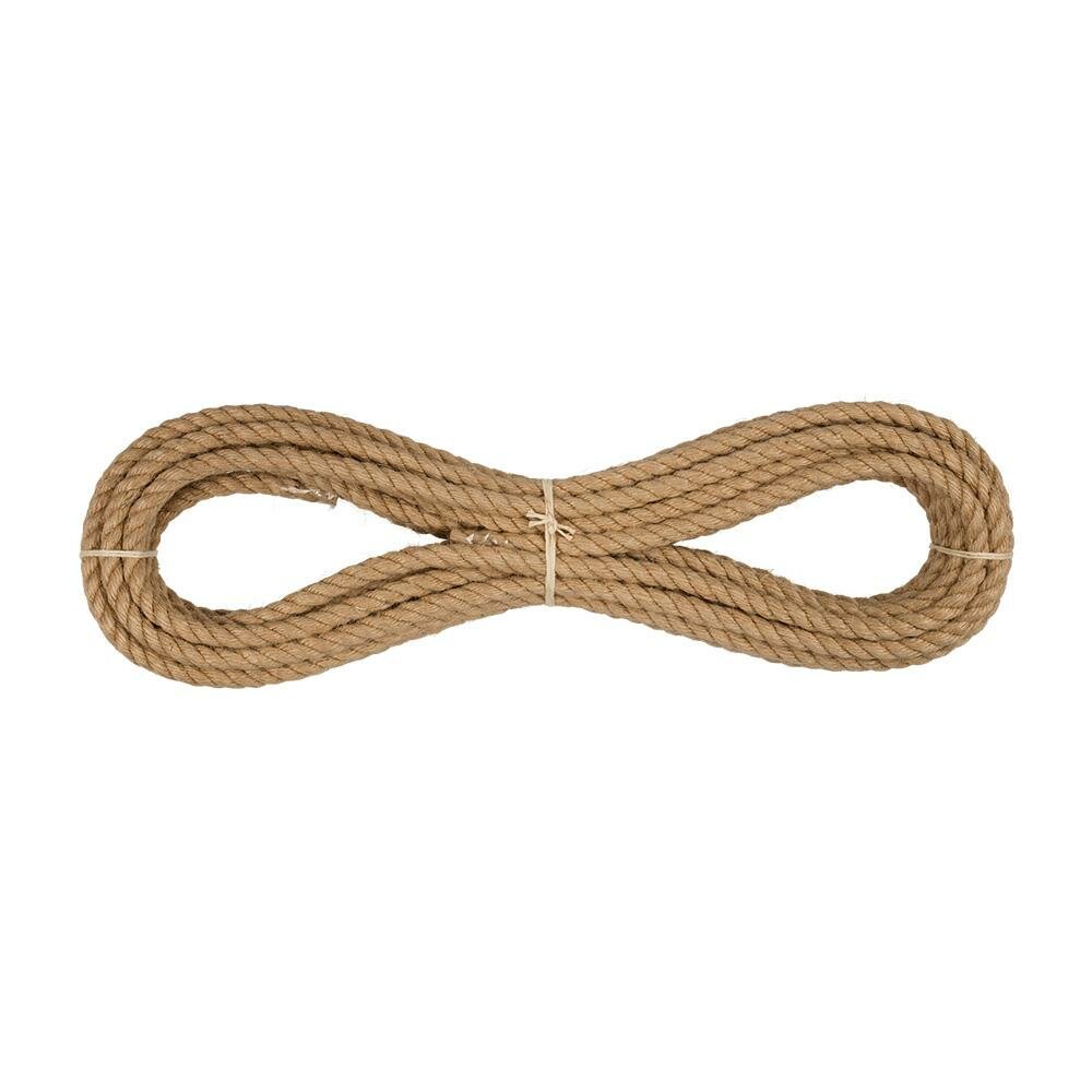 Канат джутовый КД2 100% джут 8 мм 11 я 10 м