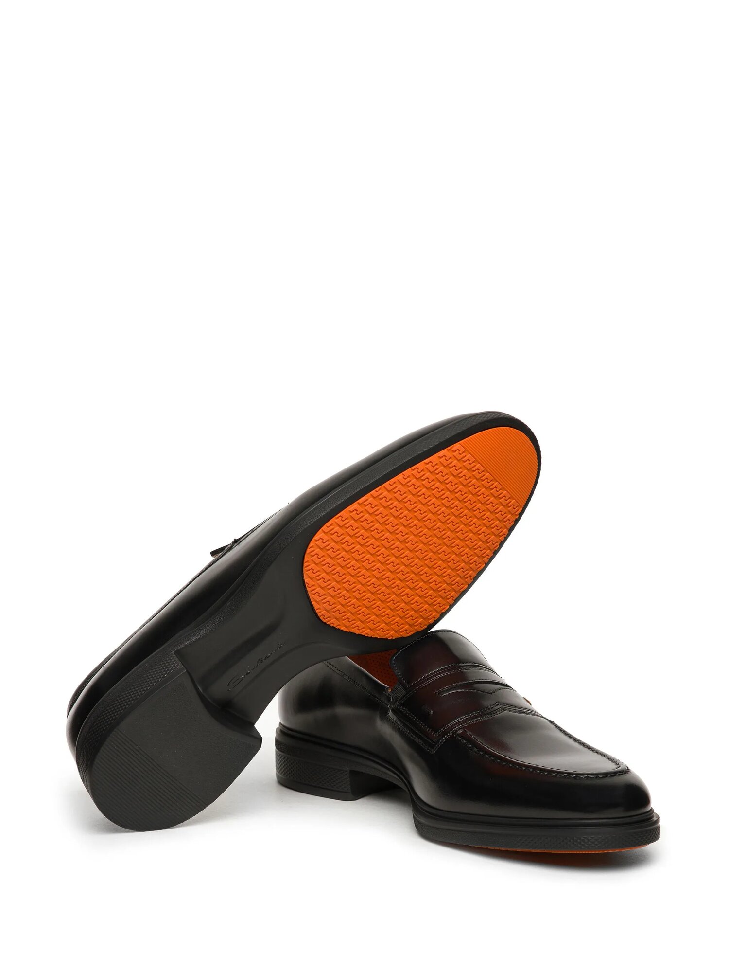Лоферы Santoni Easy, размер 6, black/black — фото 1
