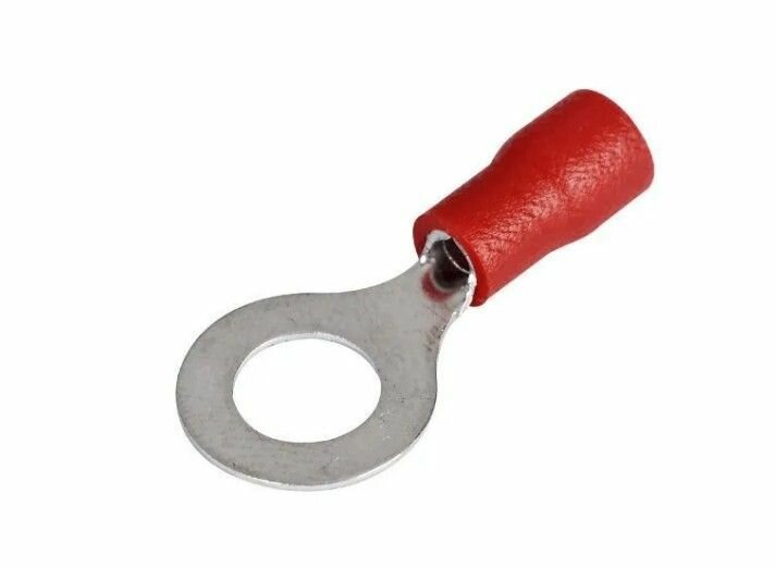 Наконечник кольцевой изолированный НКИ серии RV8-6 (красный цвет),10шт