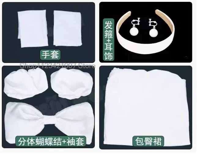 Косплей костюм аниме "Инопланетянин" женский белый L, Costume