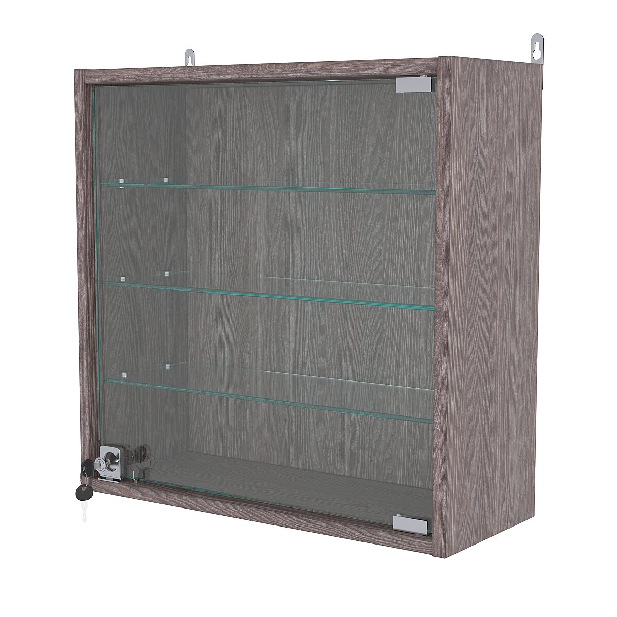 Витрина настенная "мини" 50*50*20, Ясень Анкор темный - U31105