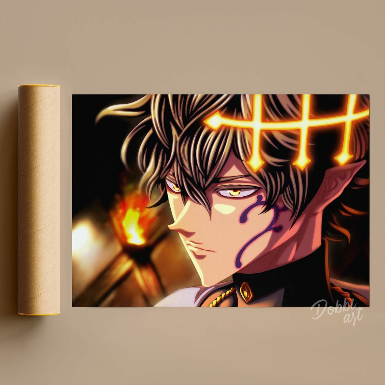 Постер Черный клевер 30х40 см без рамы/ Аниме Манга black clover Юно/ Плакат по Аниме, для интерьера, в подарок