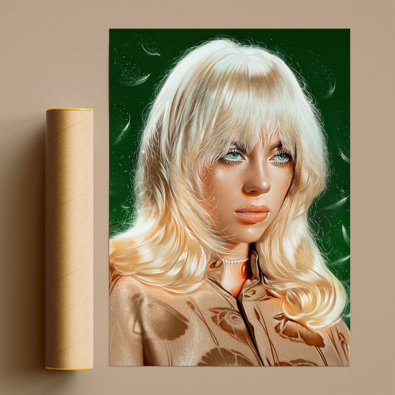 Постер Билли Айлиш 50х70 см без рамы/ Billie Eilish/ Плакат для интерьера, в подарок