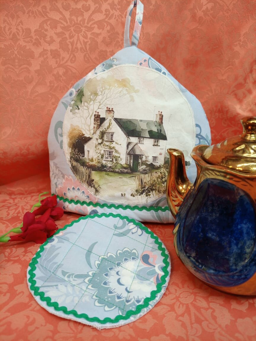 Грелка на чайник 25х23 см, хлопок.