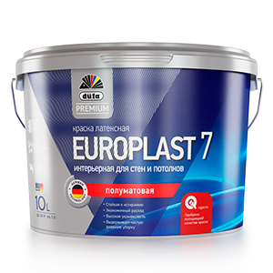 Dufa Premium Europlast для стен и потолков водно-дисперсионная полуматовая, Белый