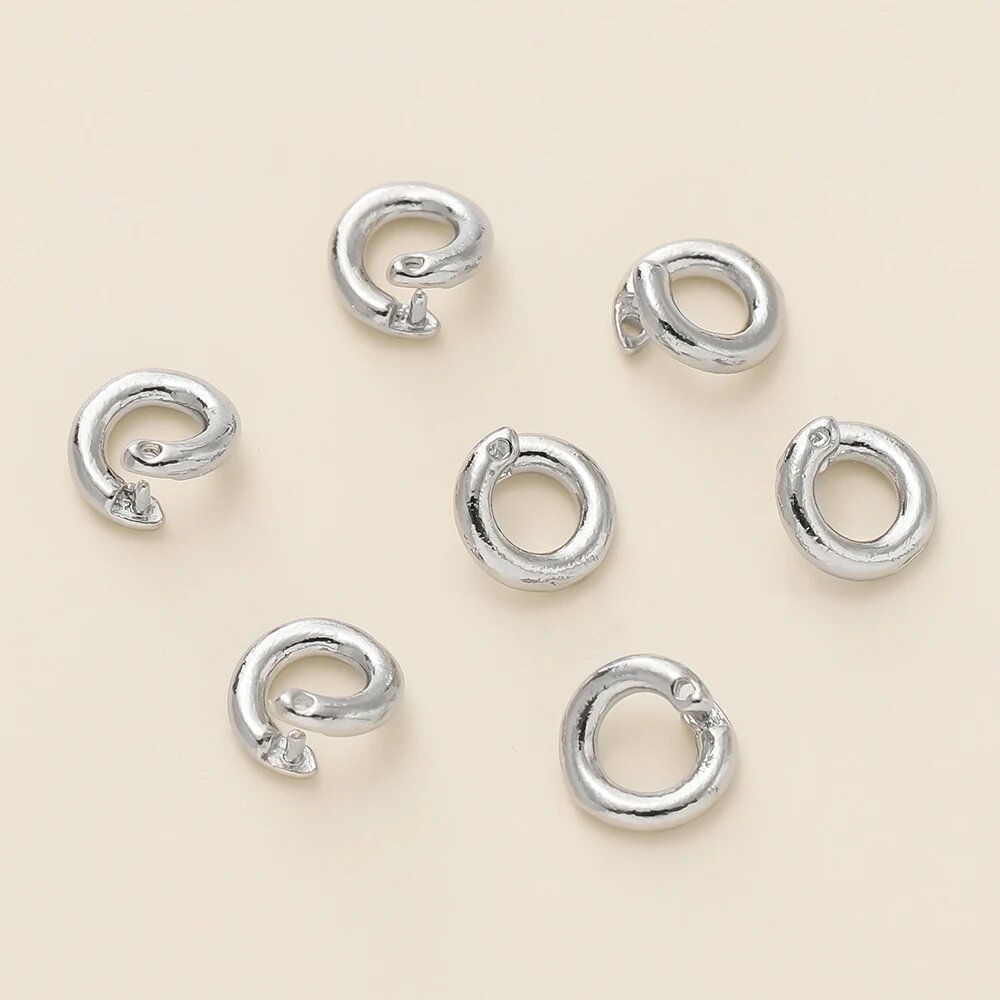 Открытые кольца St.kunkka для изготовления украшений 1.2x5.5mm, platinum