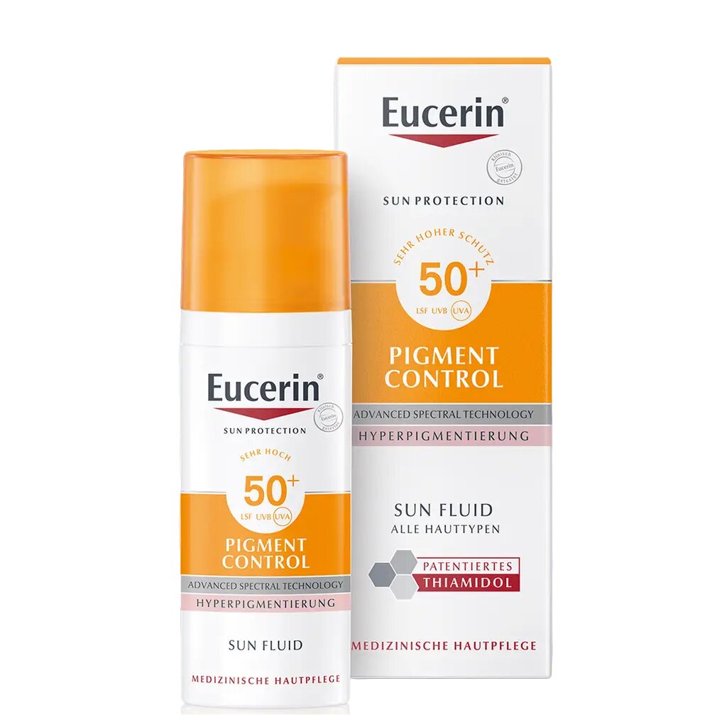 Eucerin Sensitive Protect Cолнцезащитный флюид п/пигментации SPF50+ фл 50 мл 1 шт