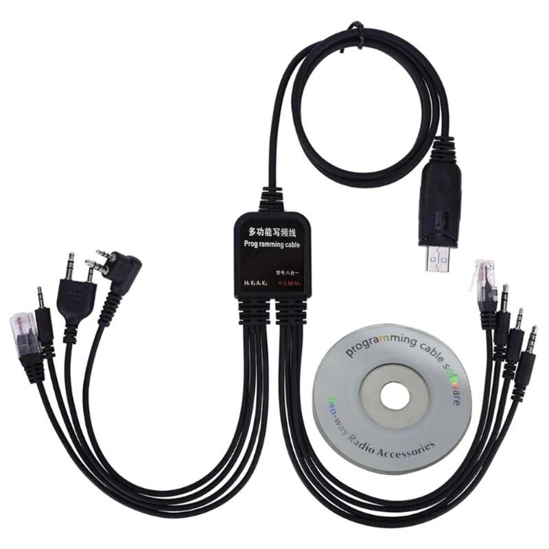 8 в 1 USB-кабель для программирования POFAN для раций