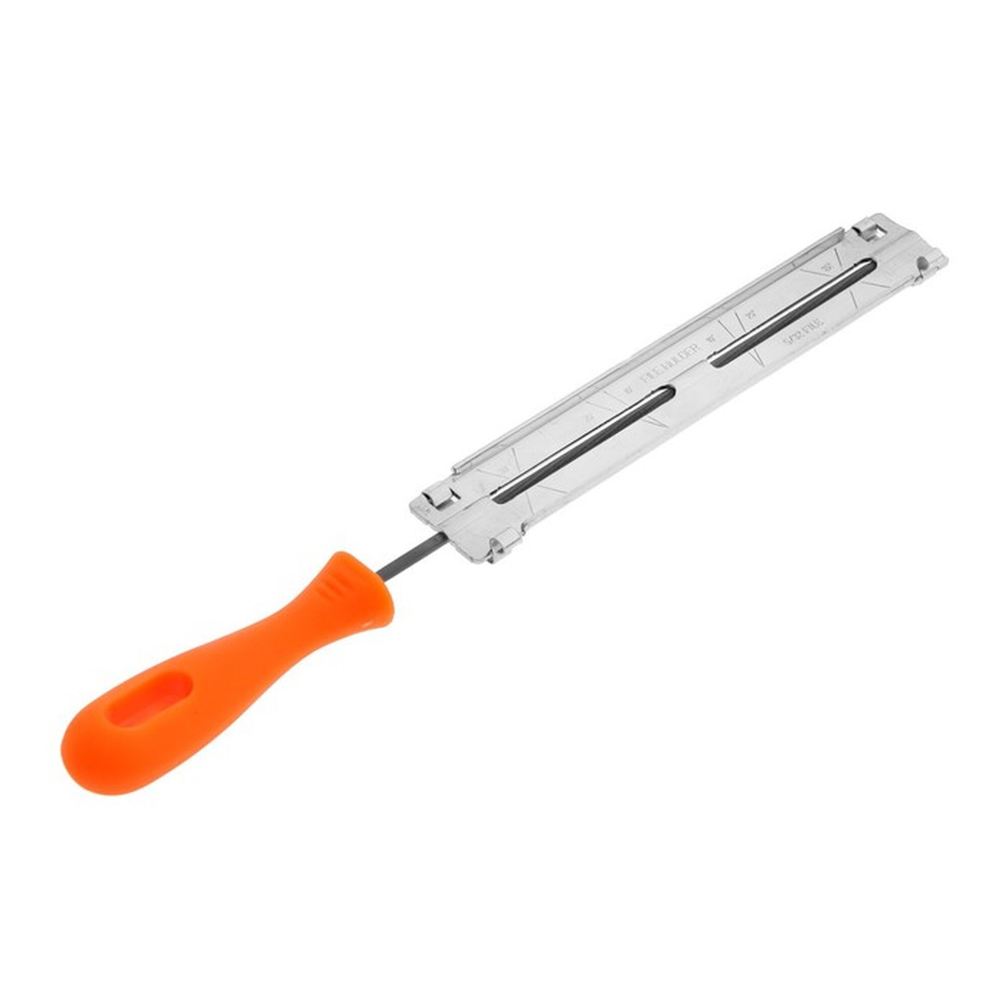 Набор для заточки цепей пил тундра, сталь ШХ15, шаг 1/4", паз 1.1-1.3 мм, d=4.0 мм, плашка