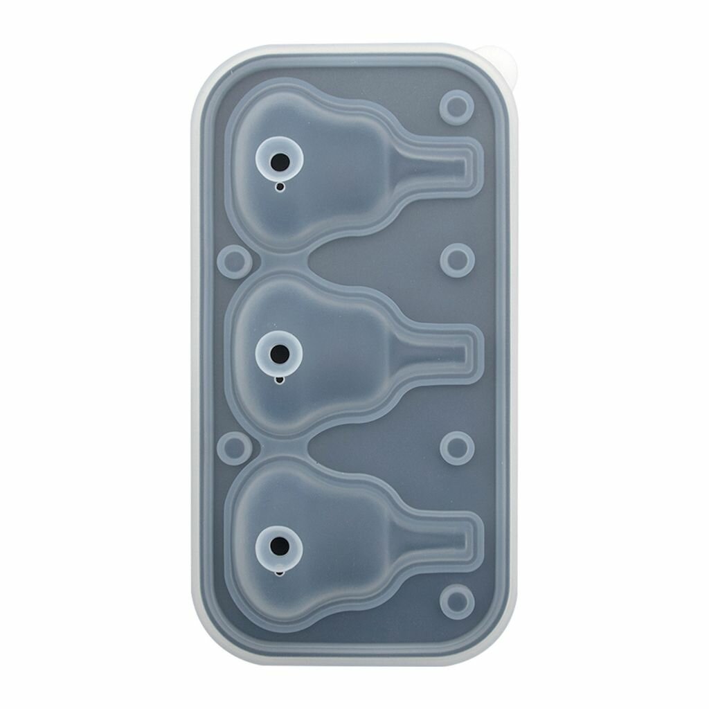 Прочный силиконовый лоток для льда в форме бутылки для напитков, Черный