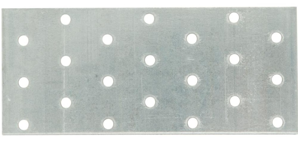 Пластина крепежная Rock Solid Connection / Рок Солид Коннекшн для деревянных конструкций, из оцинкованной стали, размером 240×80×2мм / строительство и ремонт