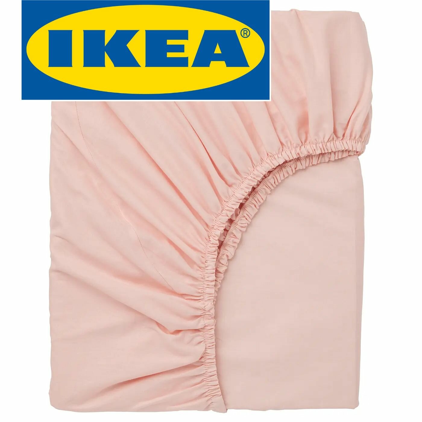 Пододеяльник DVALA IKEA, Натуральный хлопок 100%, Светло-бежевый 180x200 см