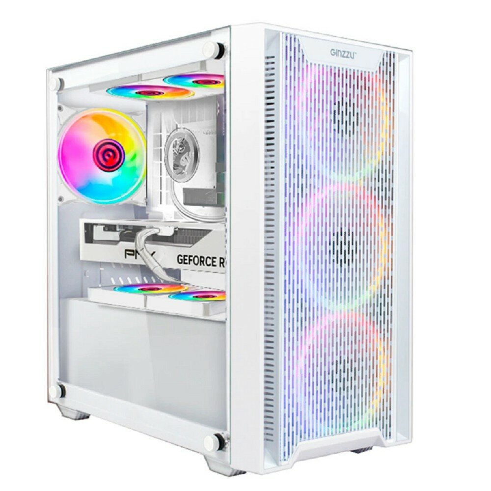 Корпус для компьютера Ginzzu сталь 0.6 мм mATX