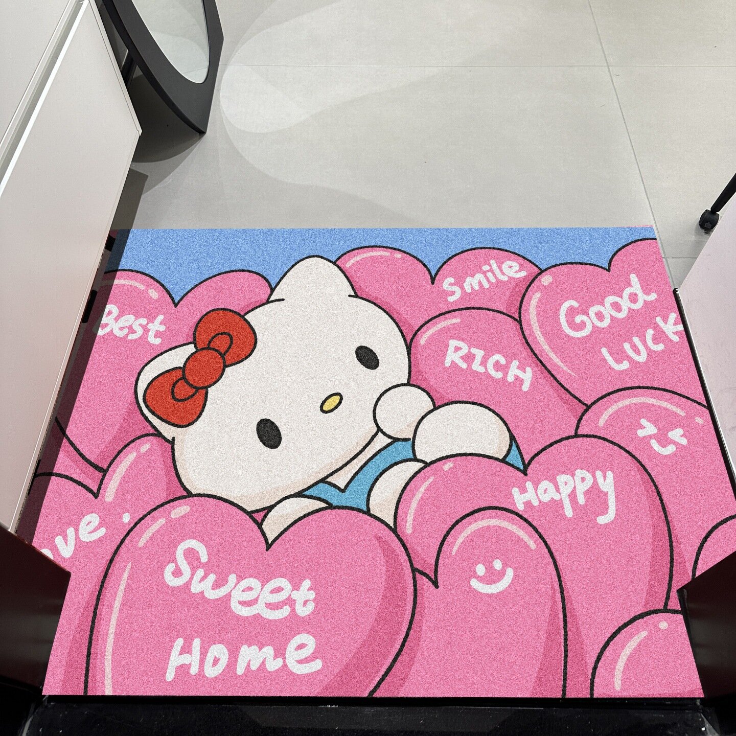Hello Kitty Коврик для пола, Коврик для входной двери, Sweet Home, 40x60 cm
