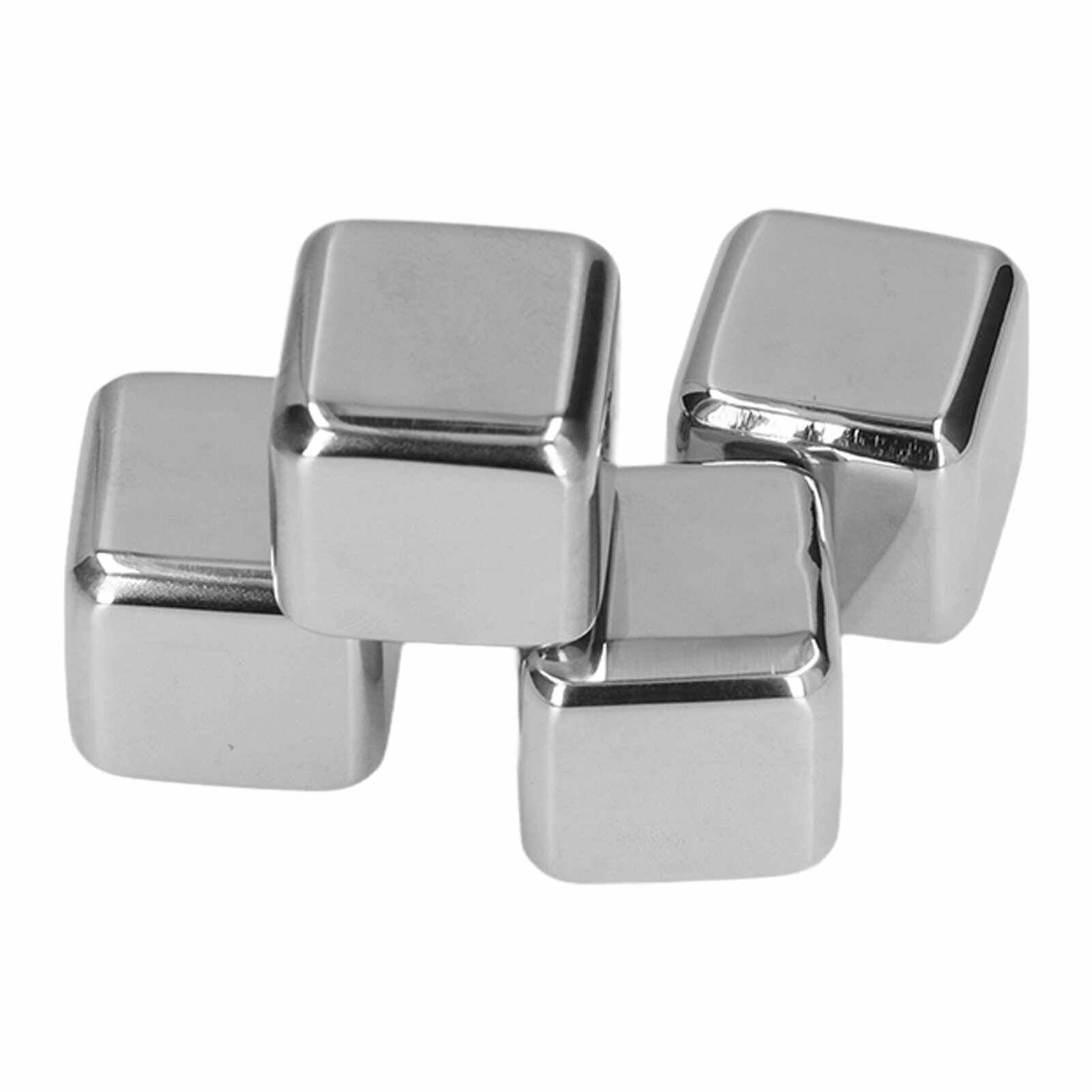 4 шт, камни для виски, кубики льда из нержавеющей стали, безвредные многоразовые камни с коробкой для хранения на день рождения, день Святого Валентина