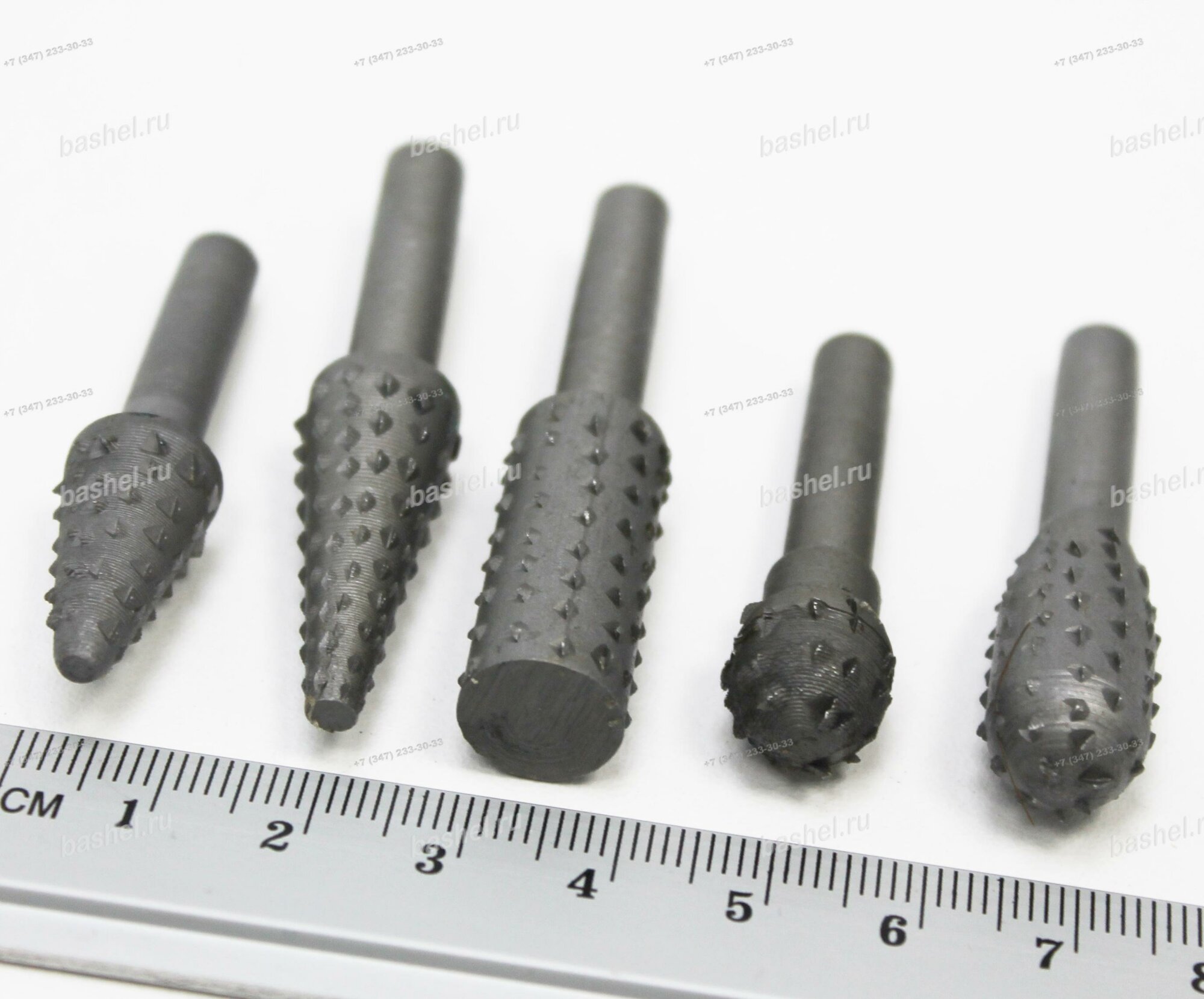 Шарошки стальные по дереву, 5 шт. FIT 36455, FIT