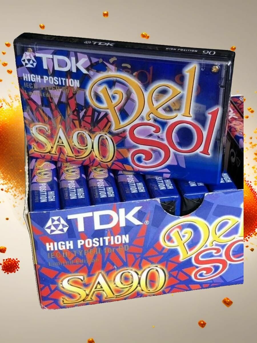 Аудиокассета TDK SA90 Del crom (1994г,1 шт)