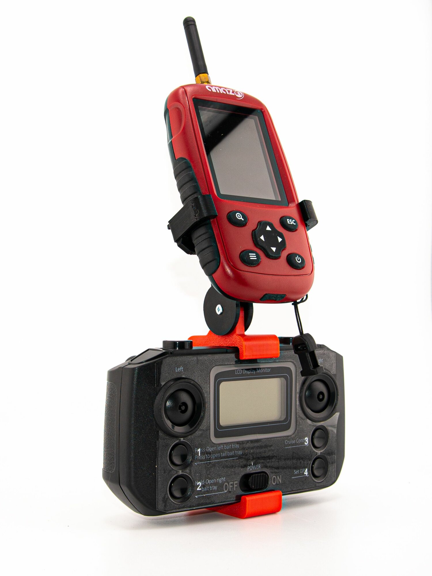 Крепление для эхолота Amazin xf88w на пульт кораблика D19Y, D20