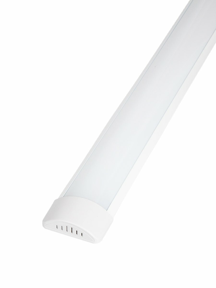 Светильник светодиодный Космос ДПО-36 Вт, 4000К, 3000 Лм, IP40, опал, металл, аналог ЛПО-2х36